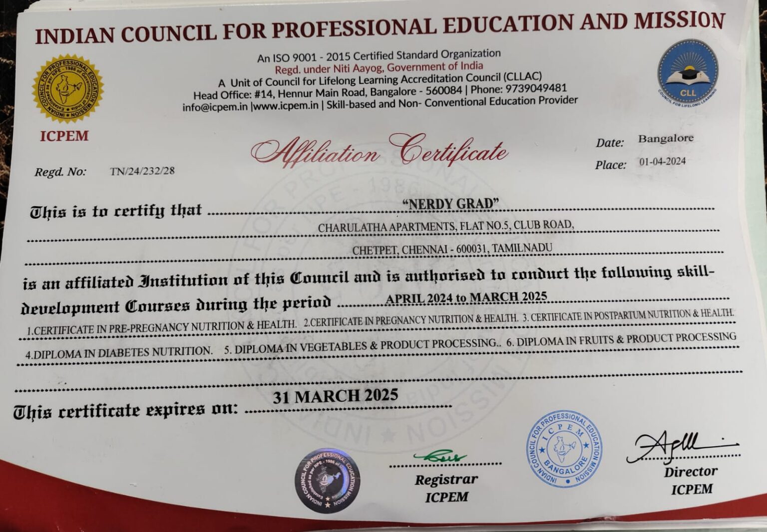 Our Credentials – Nerdy Grad